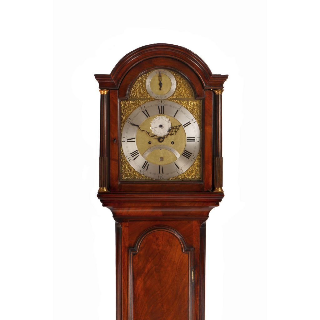 MAHOGANY LONGCASE CLOCK SIGNED RICHARD DONISTHORPE OF LONDON – The ...