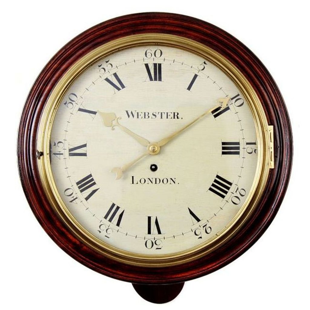 WEBSTER FUSEE DIAL WALL CLOCK – The Antique Clock Company