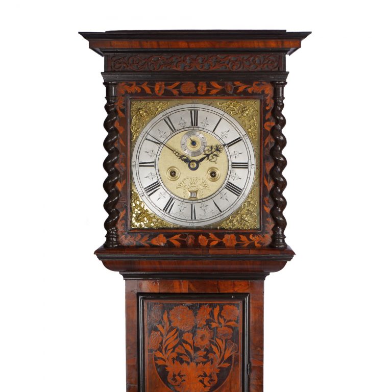 A VERY FINE MARQUETRY LONGCASE CLOCK – RICHARD BAKER – LONDON – The ...