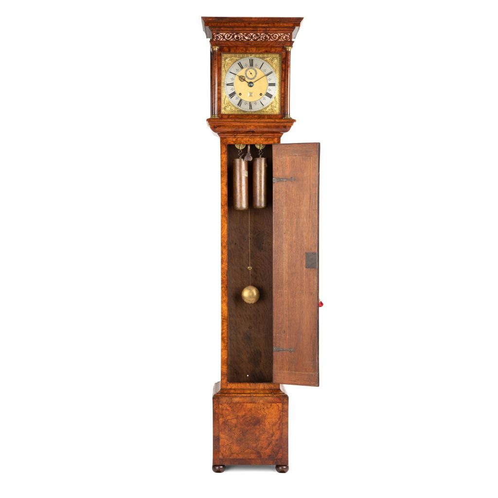 A MONTH DURATION WALNUT LONGCASE CLOCK – JOHN KNIBB – OXFORD – The ...
