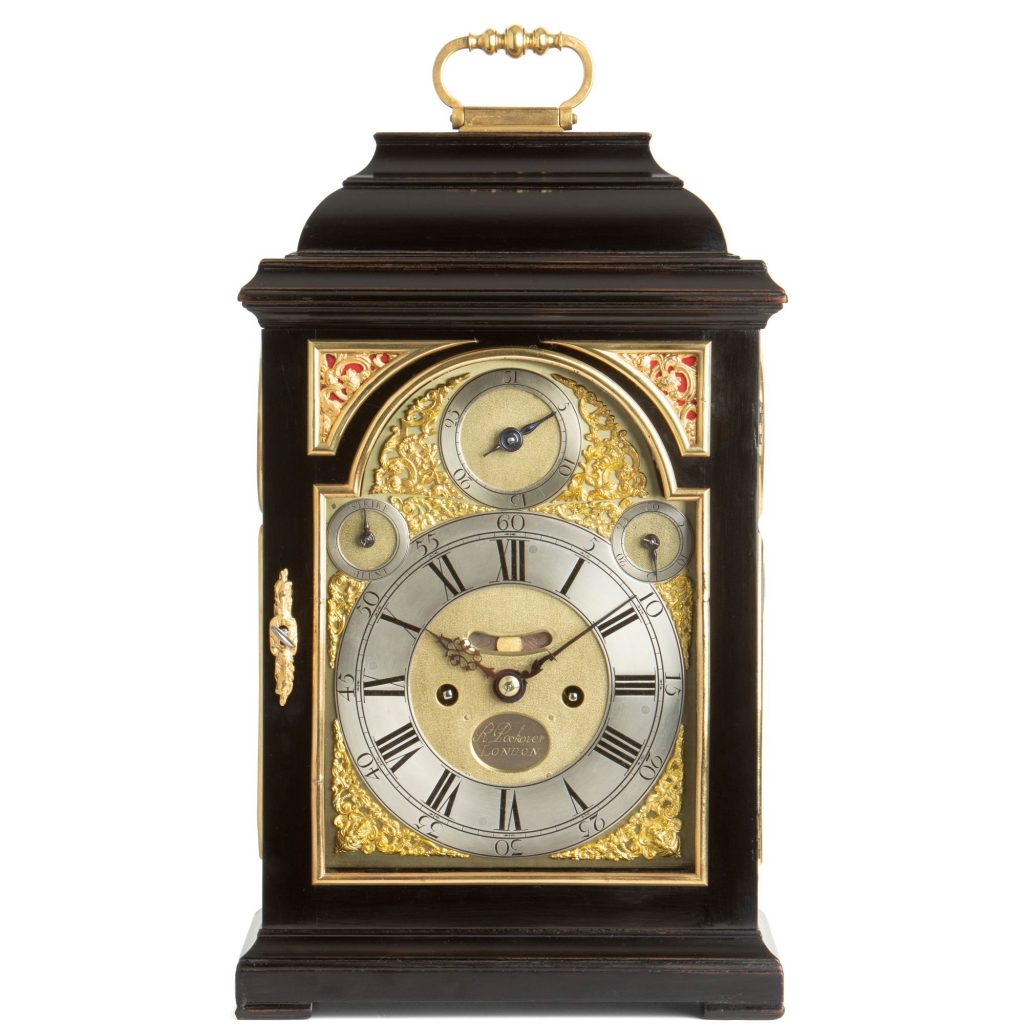 EBONISED QUARTER REPEATING TABLE CLOCK – RICHARD PECKOVER – LONDON ...