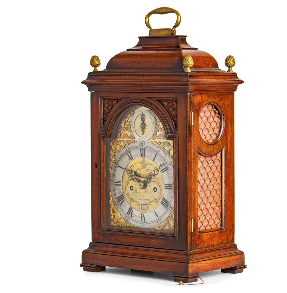 MAHOGANY STRIKING TABLE CLOCK – BENJAMIN MAUD – LONDON – The Antique ...