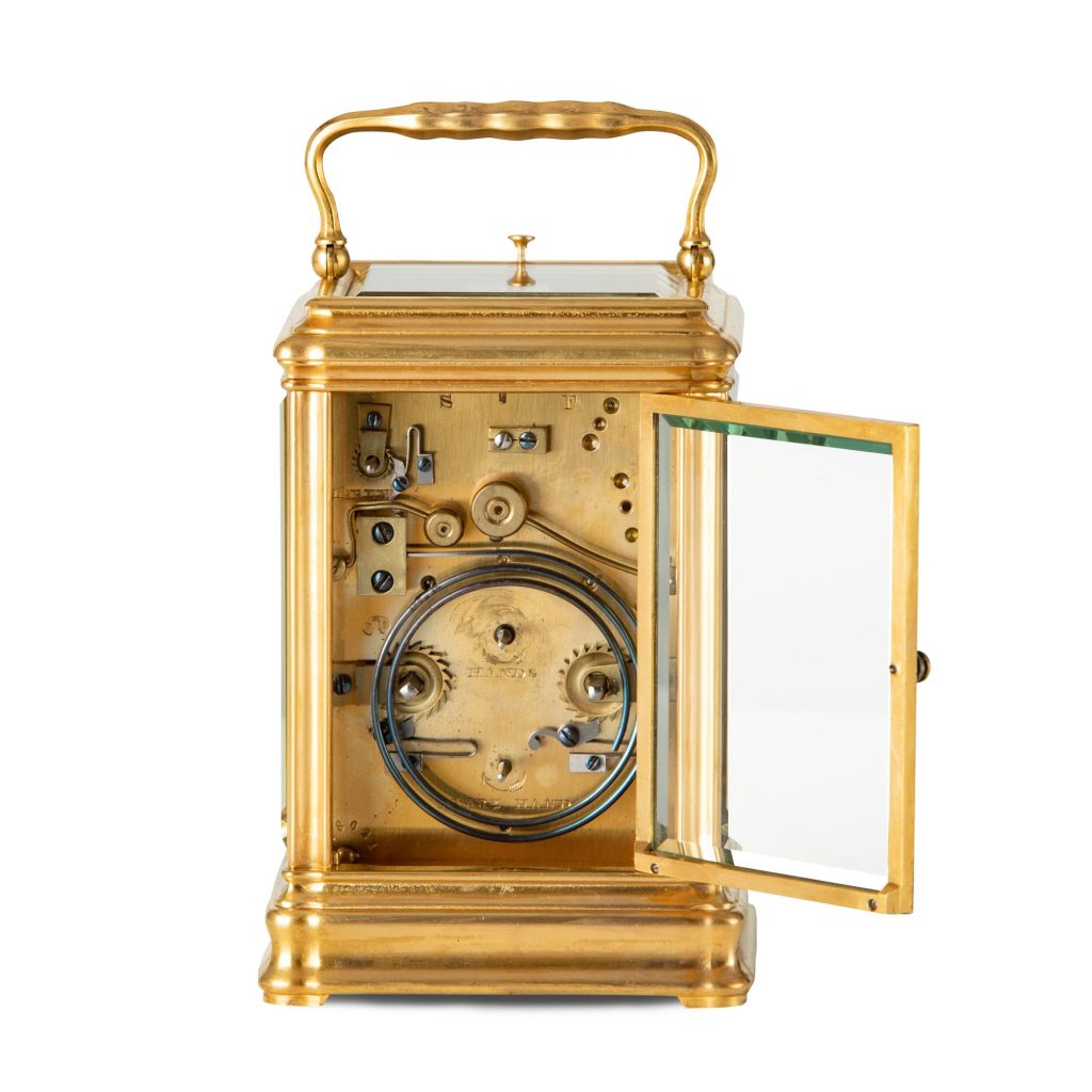 A QUALITY REPEATING CARRIAGE CLOCK WITH ALARM – DROCOURT – PARIS – The ...