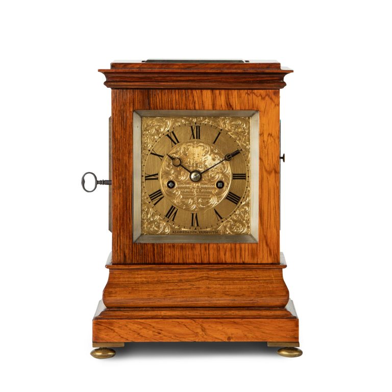ROCOCO STYLE GILT TIMEPIECE BY JOHNSON OF LONDON – The Antique Clock ...