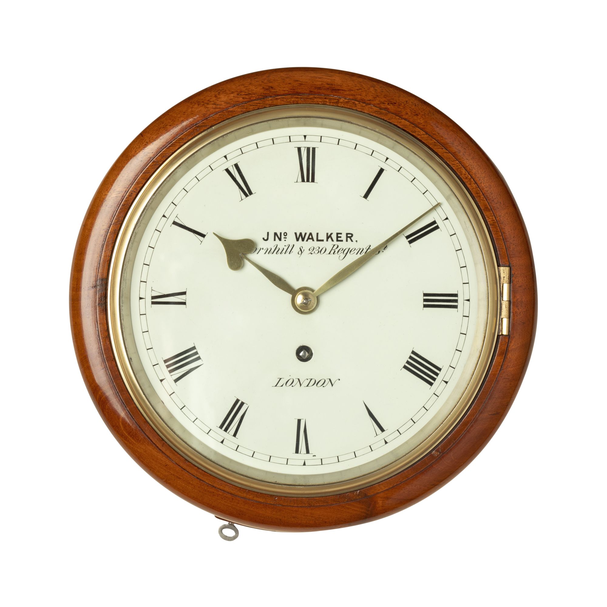 AN ATTRACTIVE MINIATURE 8-DAY TIMEPIECE DIAL CLOCK – The Antique Clock ...