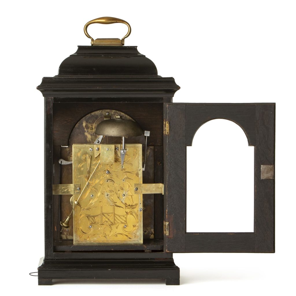 EBONISED STRIKING BRACKET CLOCK – WILLIAM WITHERS – LONDON – The ...