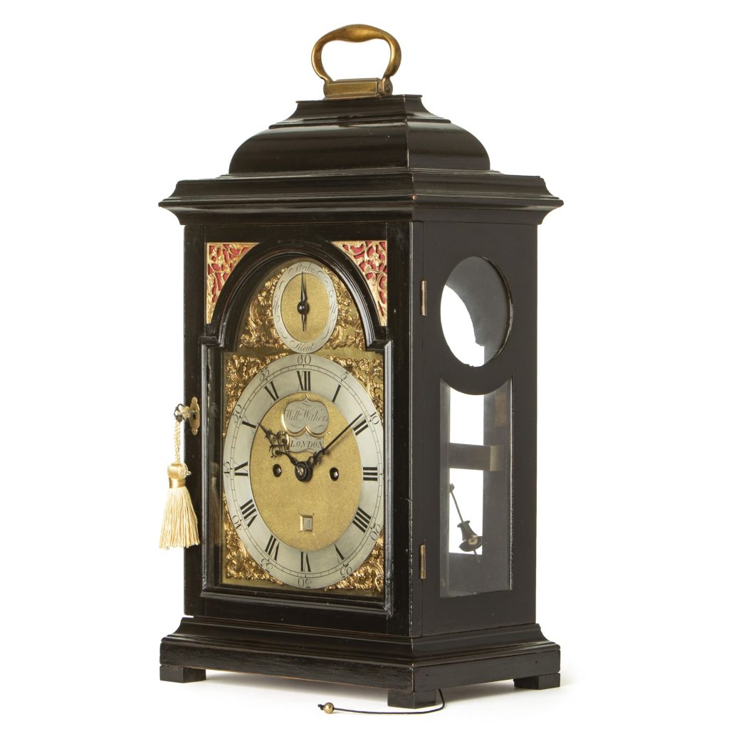 EBONISED STRIKING BRACKET CLOCK – WILLIAM WITHERS – LONDON – The ...