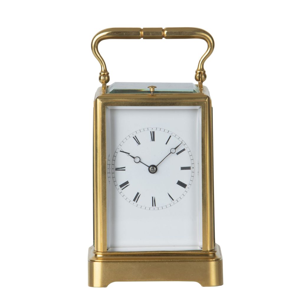 ONE-PIECE STRIKING REPEATING CARRIAGE CLOCK